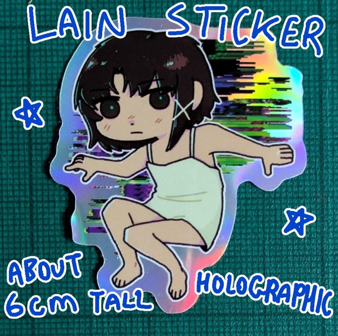Holographic Lain Sticker - Etsy