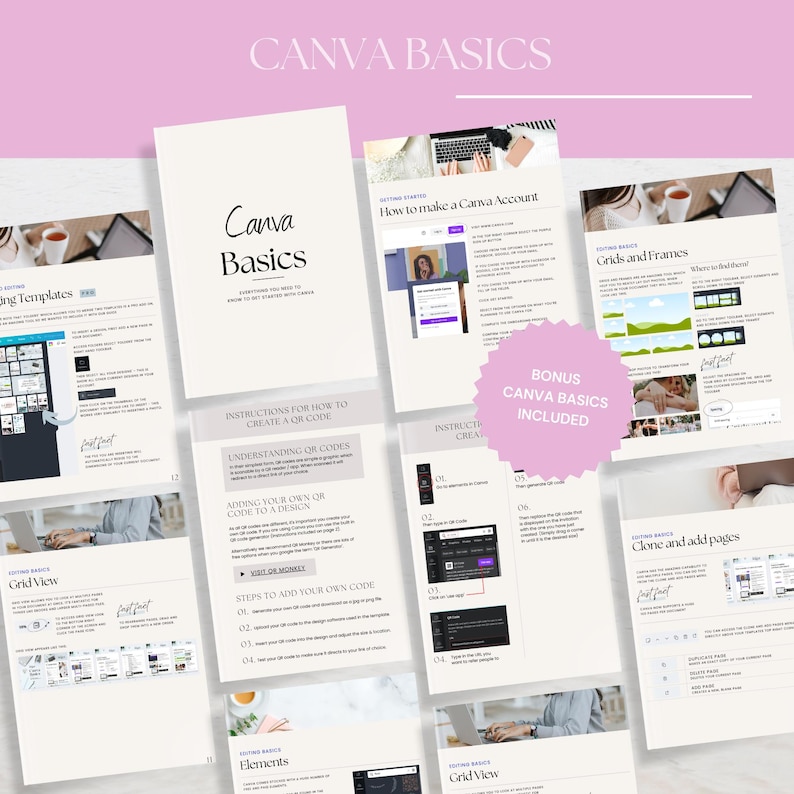 Trendy Editable Instagram Story Canva Templates Aesthetic IG Feed Pack ...