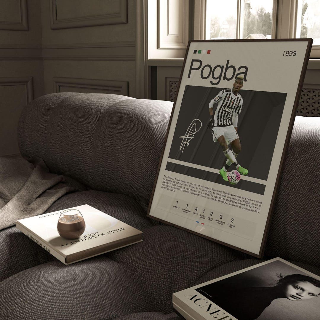 Luxury Paul Pogba Poster, French Footballer, Soccer Gifts, Sports ...