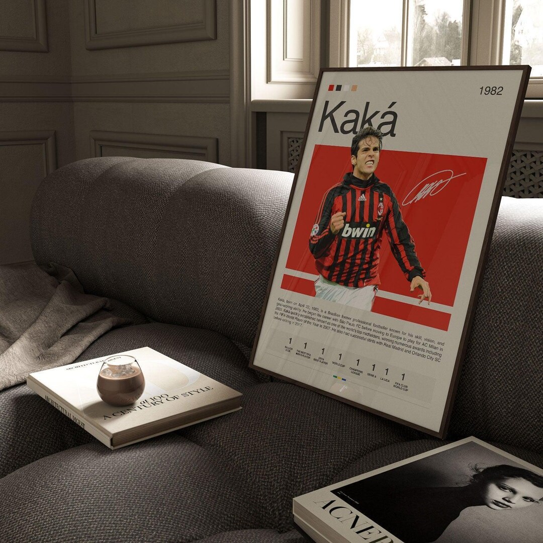 Luxury Kaka Poster, AC Milan Poster, Soccer Gifts, Sports Poster ...