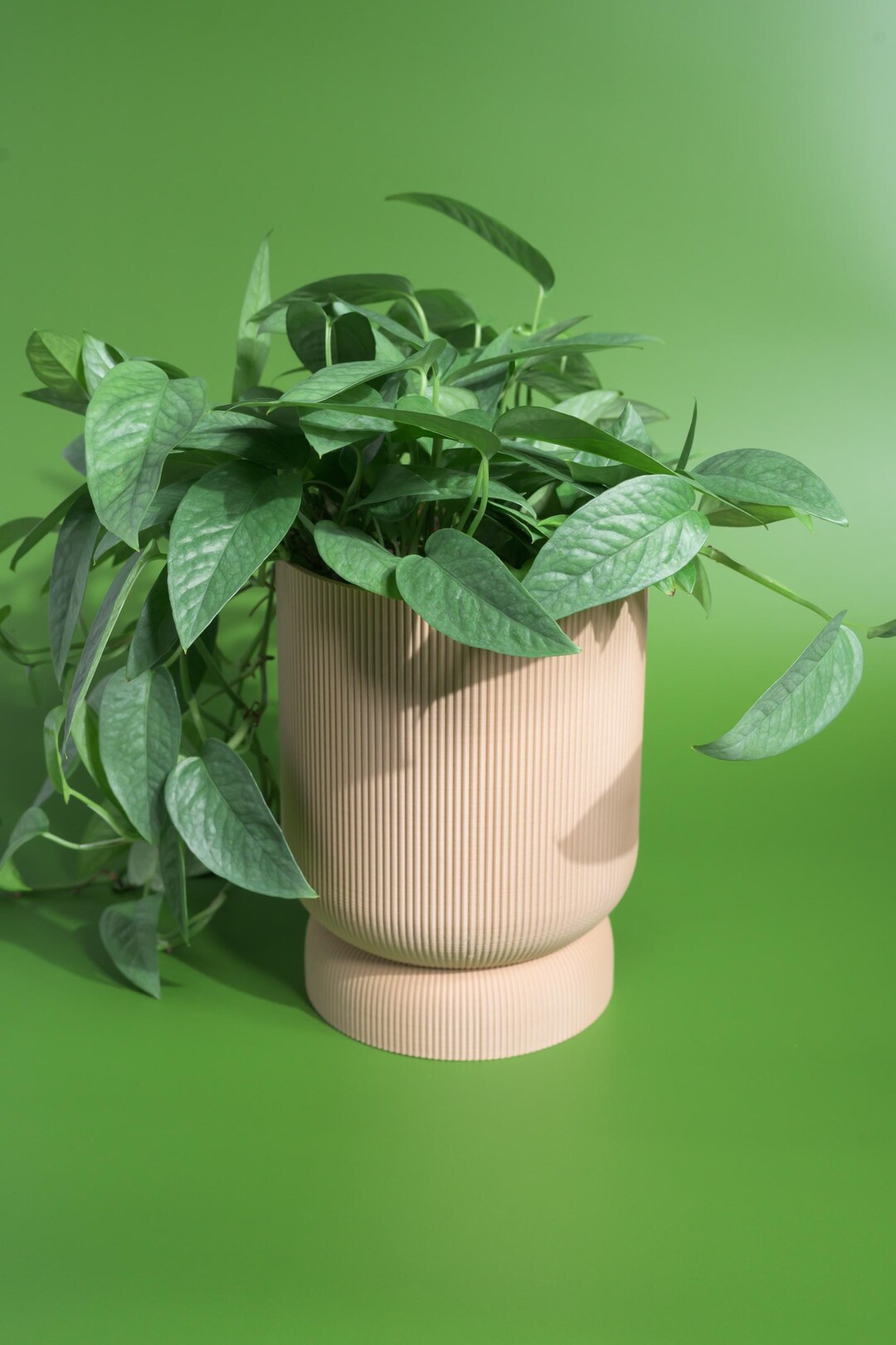 Hourglass Planter With Hidden Drainage - Mid-century Modern Indoor ...