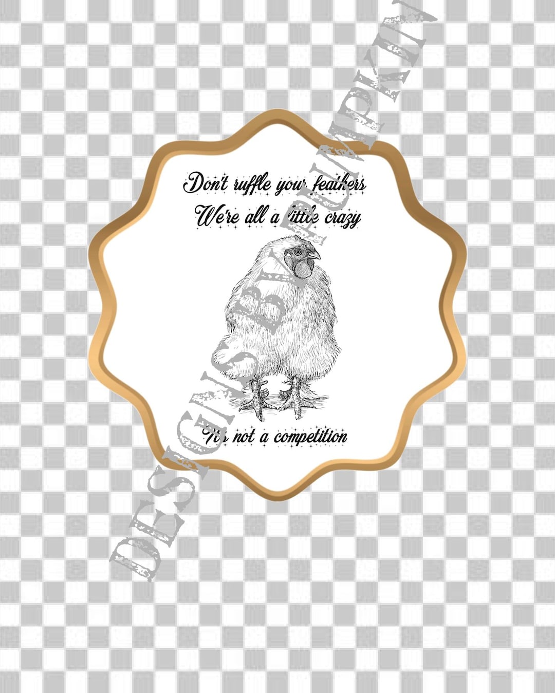 Don't Ruffle Your Feathers PNG - Etsy