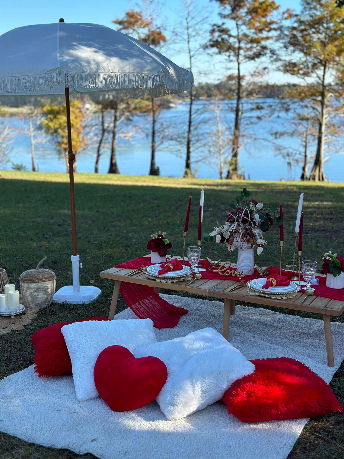 Handmade Wooden Boho Table, Patio Picnic Table, Foldable Table ...