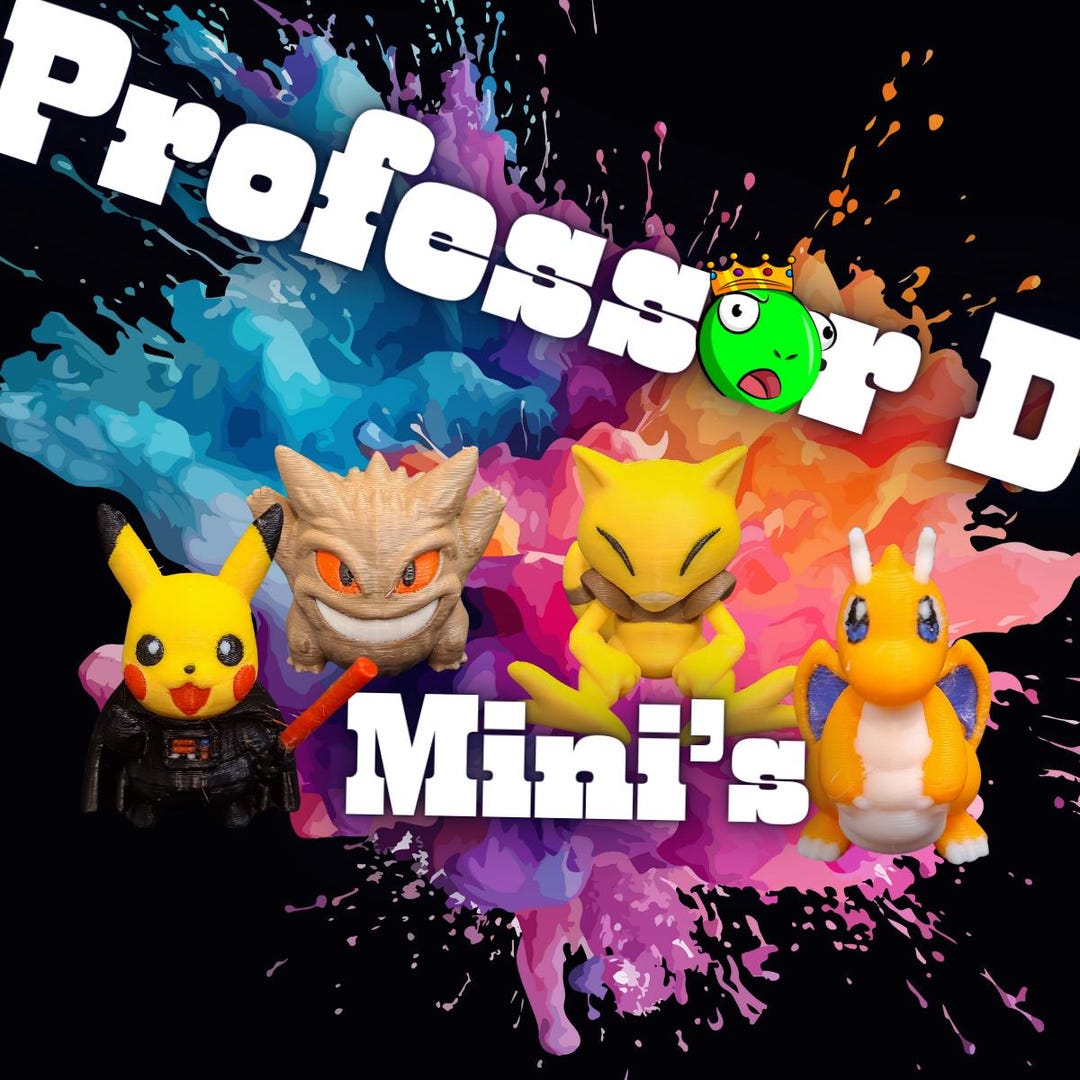 3D Printed Pokémon Mini Figurines - Etsy