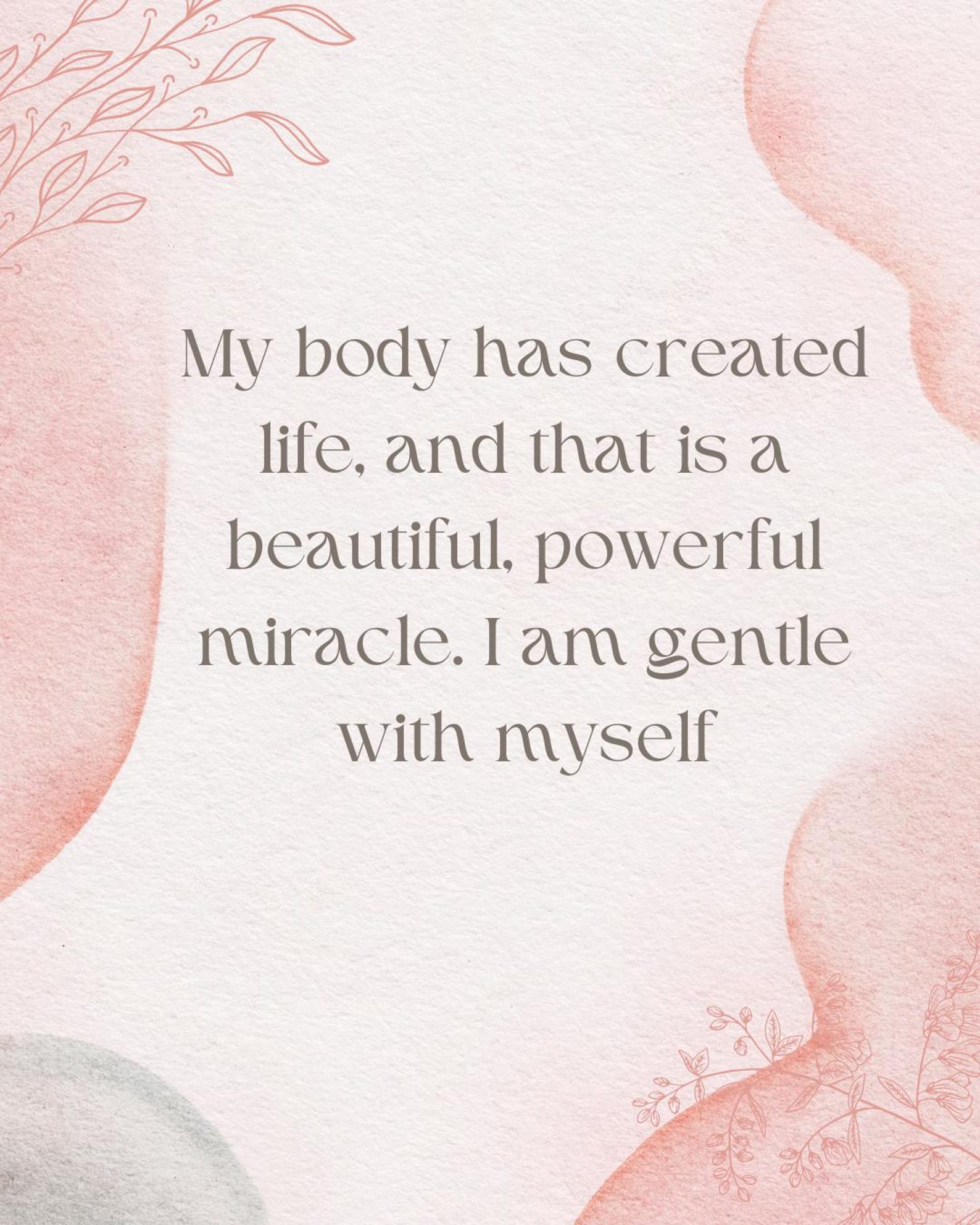 Postpartum Affirmation Cards - Etsy