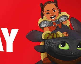 Toothless Birthday Banner: How to Train Your Dragon Party Decor ...
