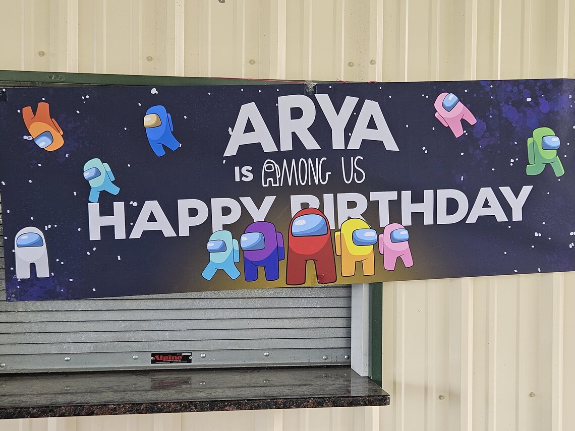Among Us - Birthday Banner - Etsy