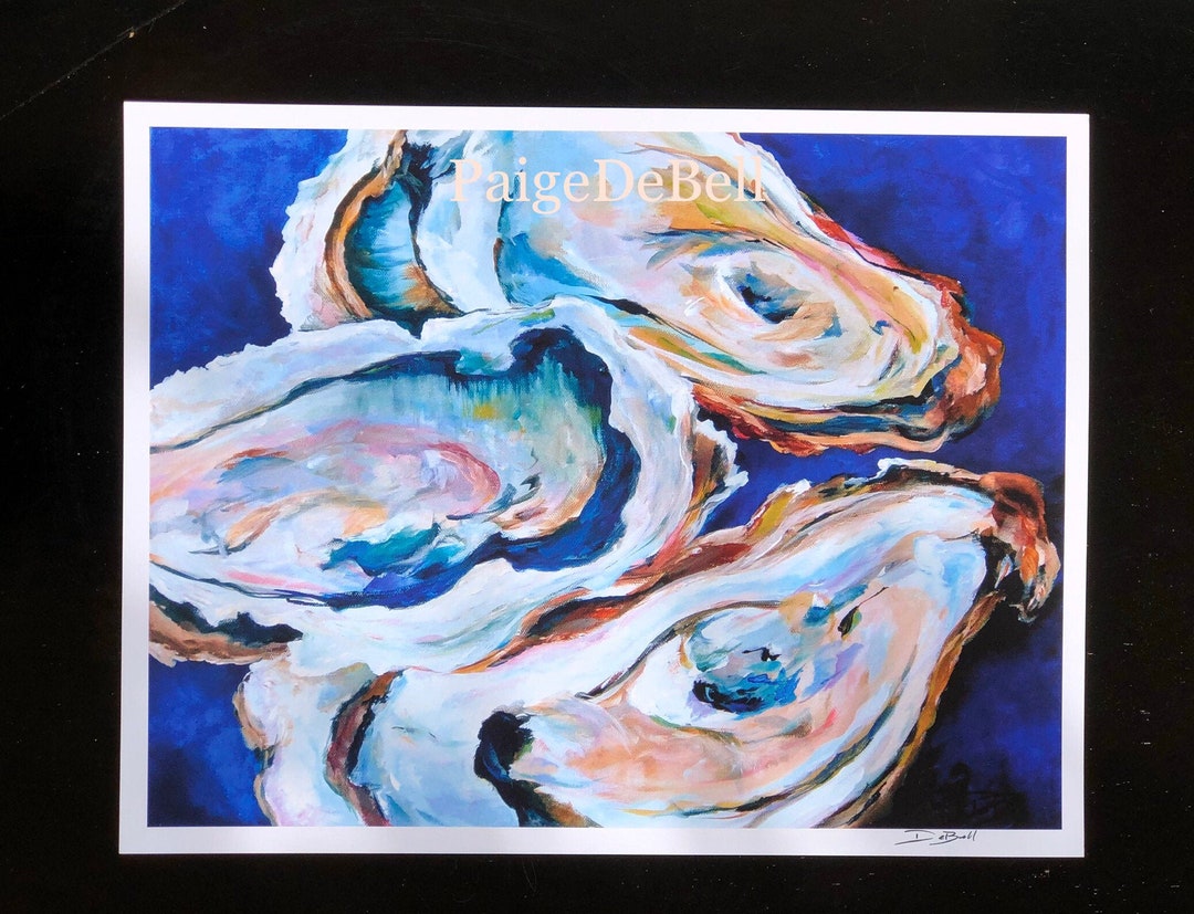 ABSTRACT OYSTER PAINTING ** 11" X14" Print of My Original Painting by ...