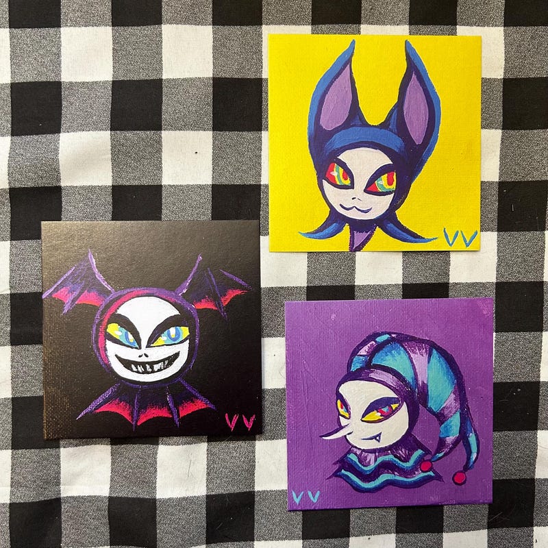 Clown Art Original Art - Etsy