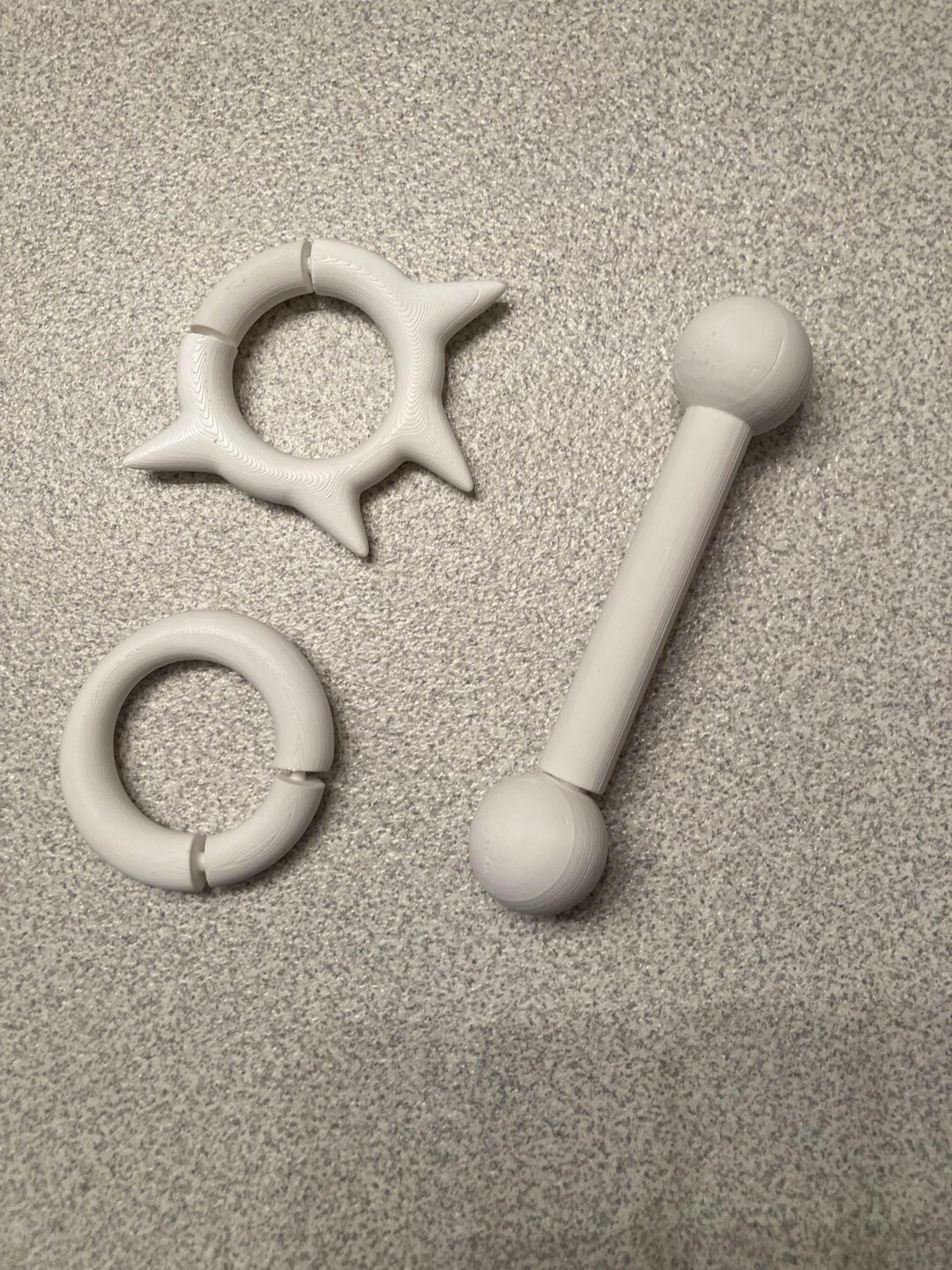 Fursuit Piercings 3D Printed 3 Variations Industrial and Hoops - Etsy ...
