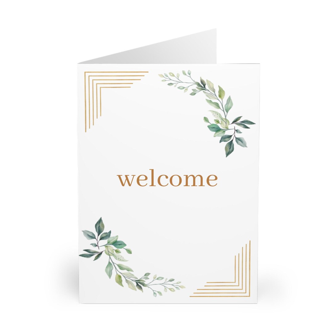 Elegant Welcome Greeting Cards Set, Perfect for Housewarming, Weddings ...