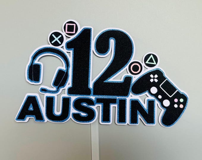 Playstation Cake Topper, Gamer Cake Topper, Video Game Cake Topper,ps5 ...