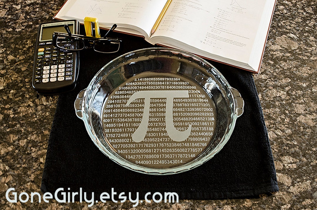 BEST SELLER! PI Please Pie Pi Plate 3.14 - Laser Engraved With Either a ...