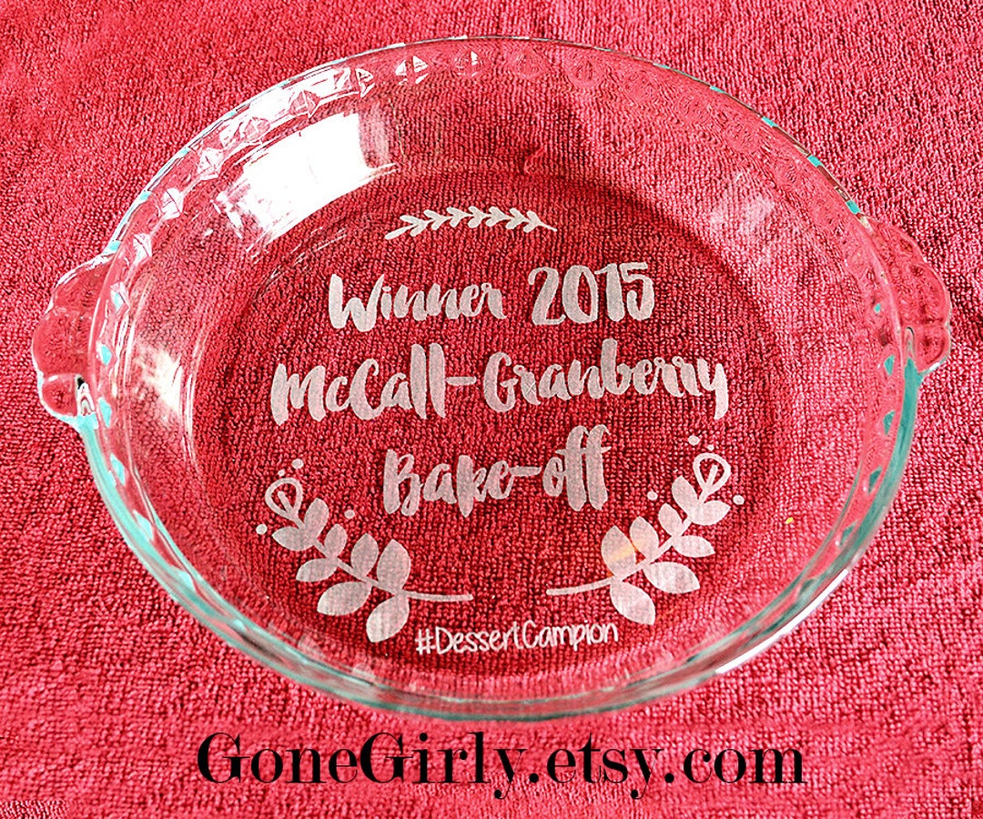 Engraved Pie Dish Bake-off Trophy – Custom Dessert Contest Prize - Etsy