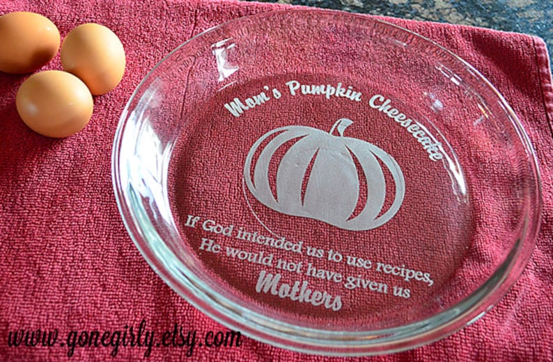 Personalized Quiche or Pie Plate Choose Between Basic or | Etsy