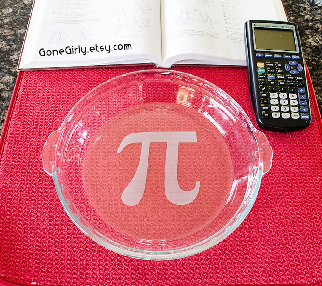 Just Pi Pie Plate 3.14. Greek Letter - Etsy