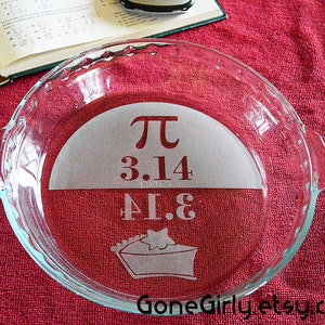 3.14 = Pie. Engraved Pi Plate - Perfect for a Pi Party - Etsy