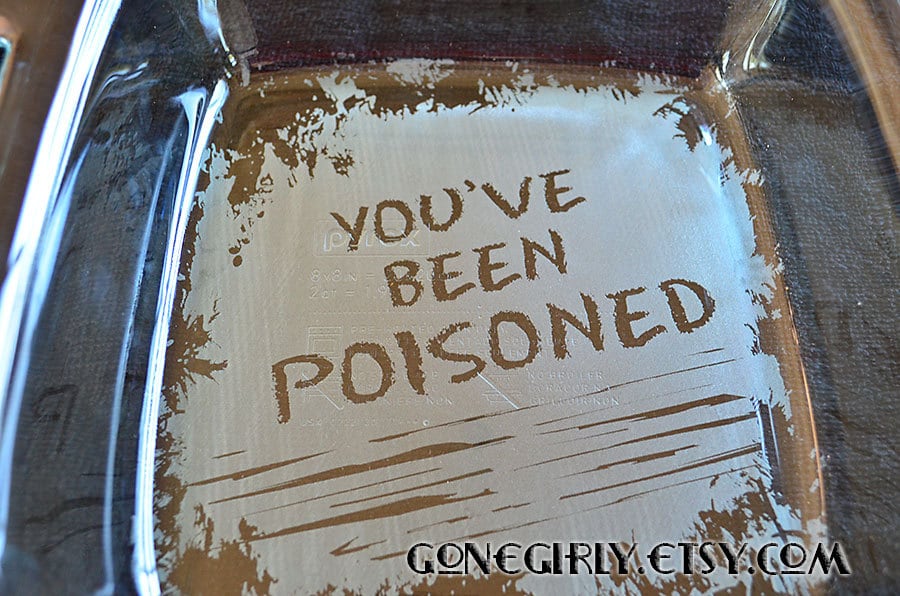 You've Been Poisoned Engraved Pyrex 8x8 Inch Free Lid - Etsy