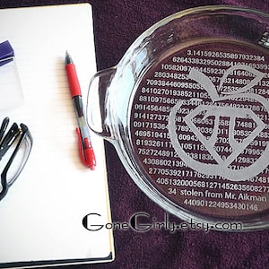 Apple Super Pi Engraved Pie Plate by Gonegirly - Etsy