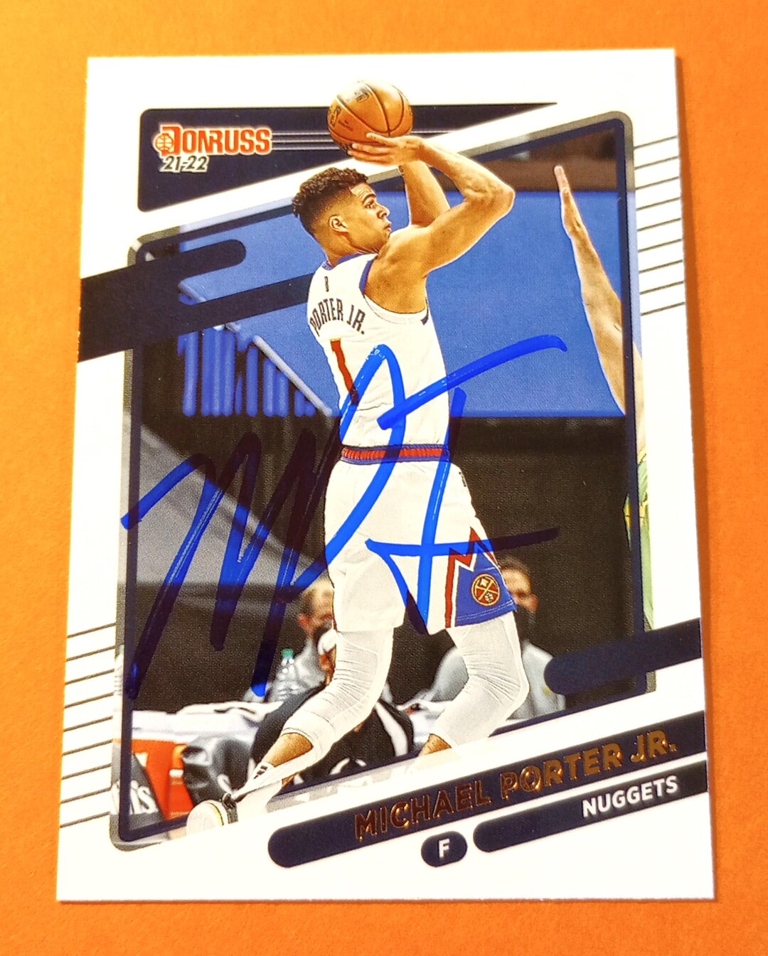 Signed Michael Porter Autographed 2021 Panini Donruss NBA Basketball ...
