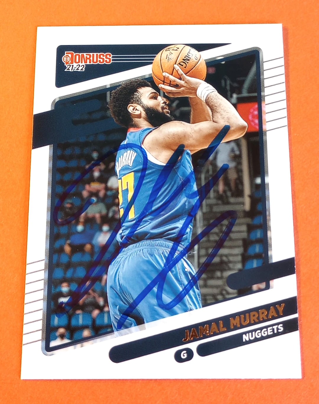 Signed Jamal Murray Autographed 2021 Panini Donruss NBA Basketball Card ...