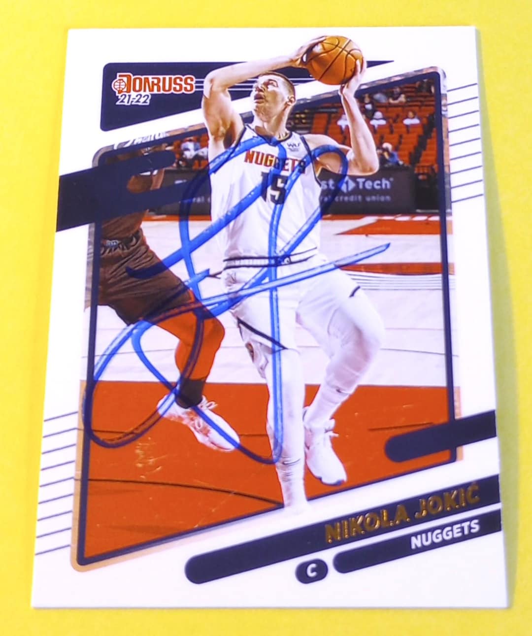 Nikola Jokic Signed Autographed 2021 Panini Donruss NBA Basketball Card ...