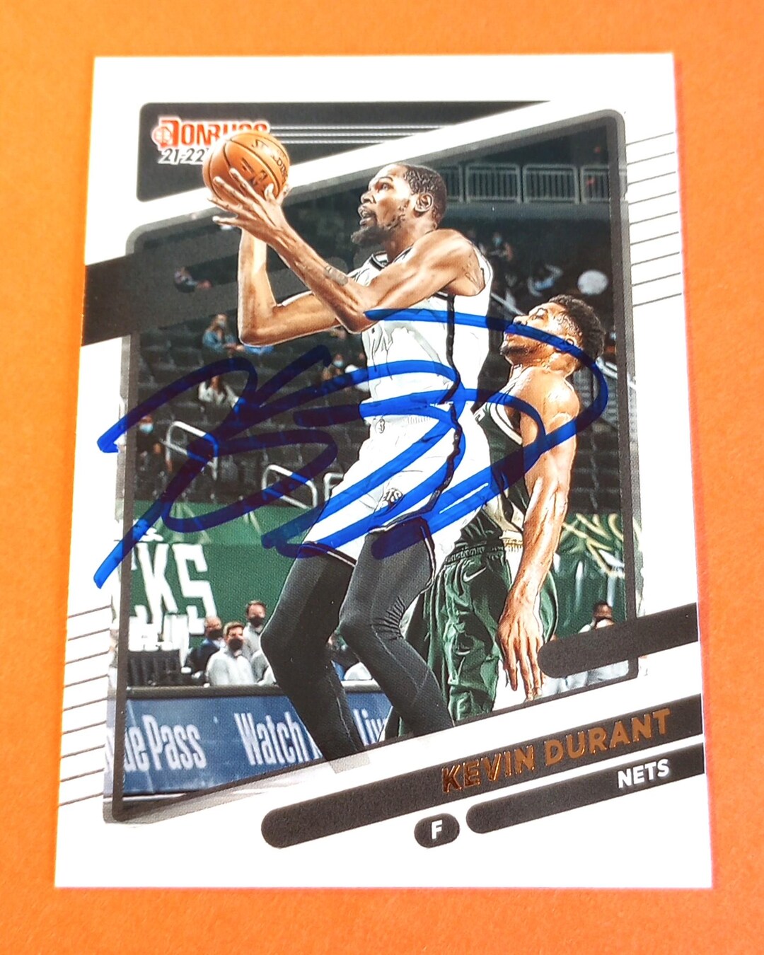 Kevin Durant Signed Autographed 2021 Panini Donruss NBA Basketball Card ...
