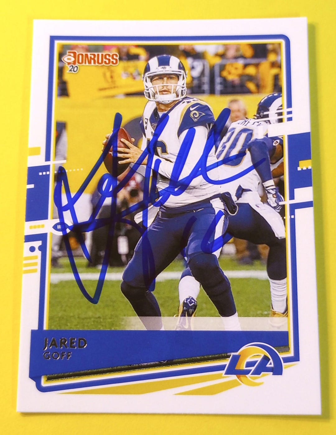 Jared Goff Signed Autographed 2020 Panini Donruss NFL Football Card ...