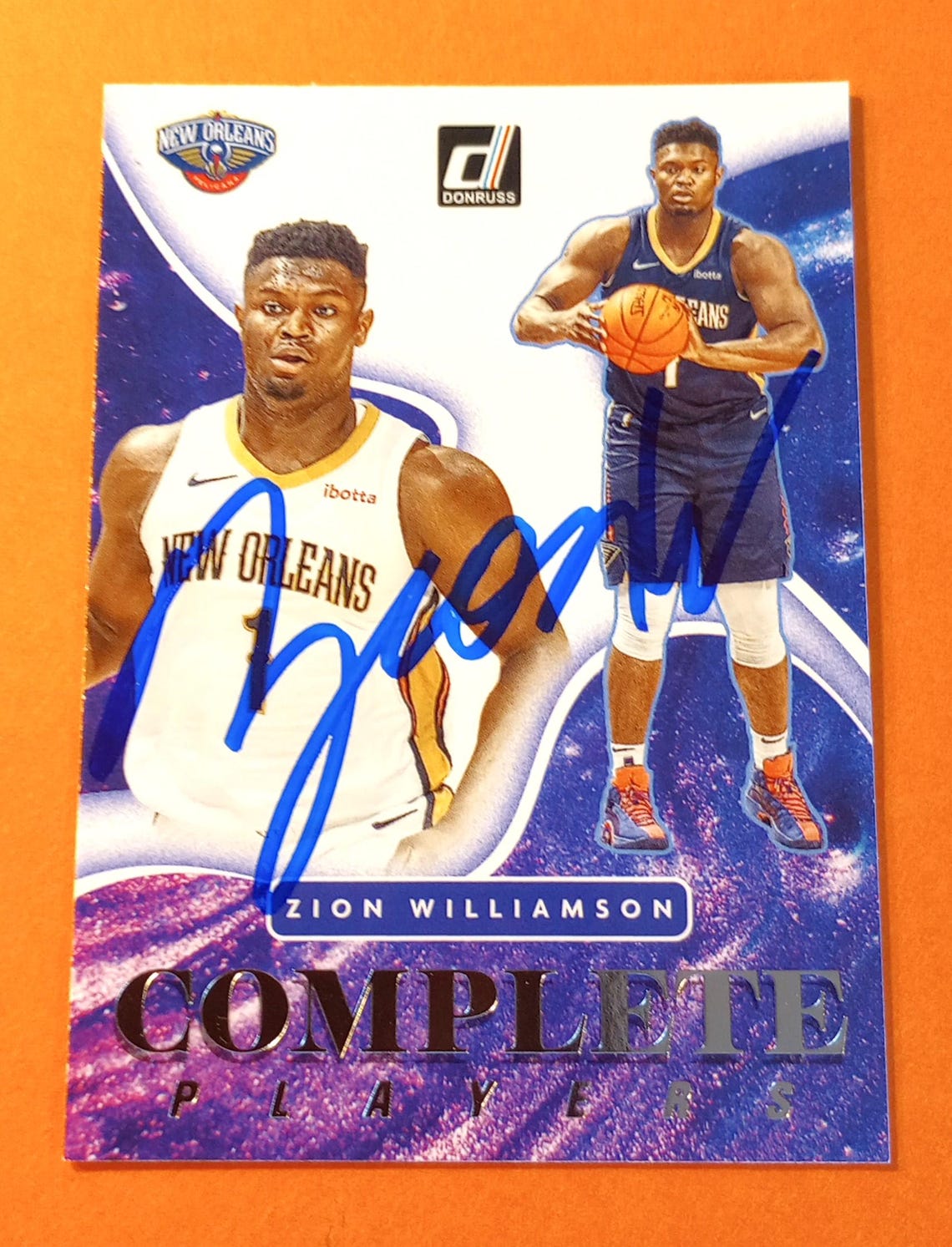 Zion Williamson Signed Autographed 2021 Panini Donruss Complete Players ...