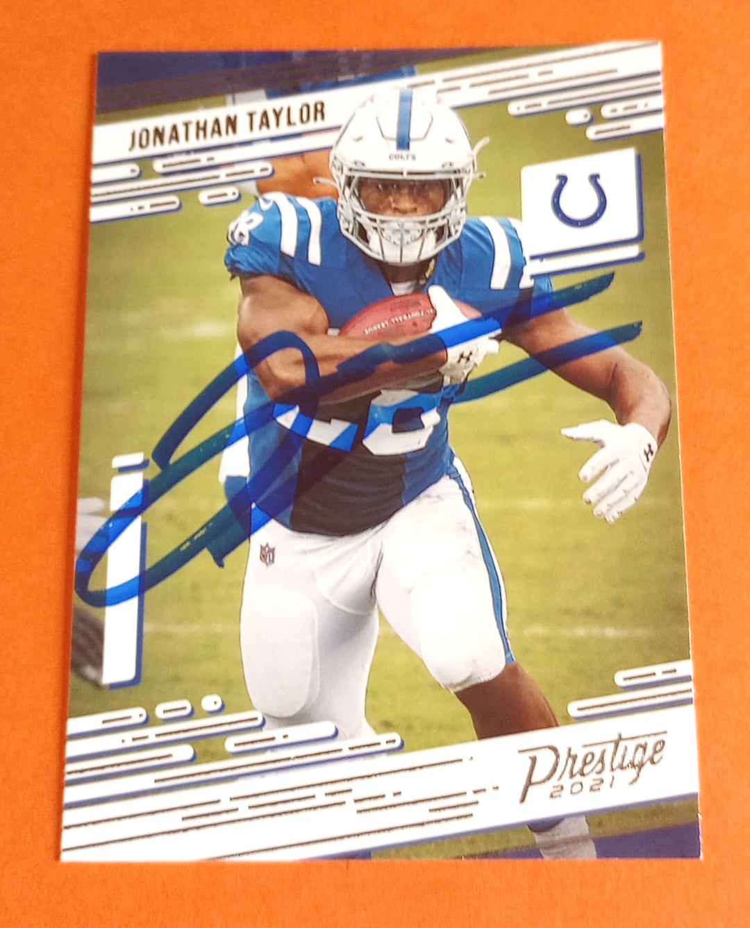 Signed Jonathan Taylor Autographed 2021 Panini Prestige NFL Football ...