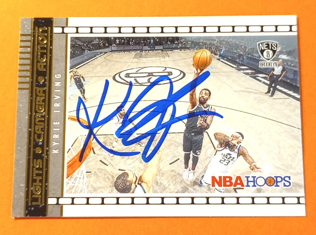 Signed Kyrie Irving Autographed 2021 Panini NBA Hoops Winter Edition ...