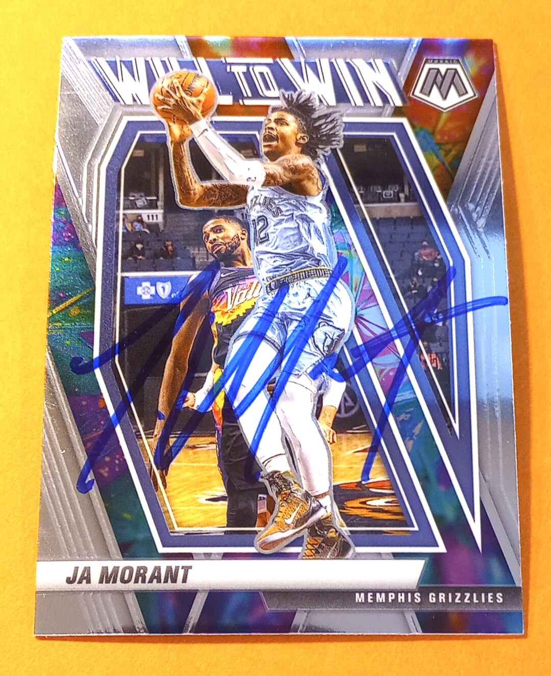 Ja Morant Signed Autographed 2021 Panini Mosaic Insert NBA Basketball ...