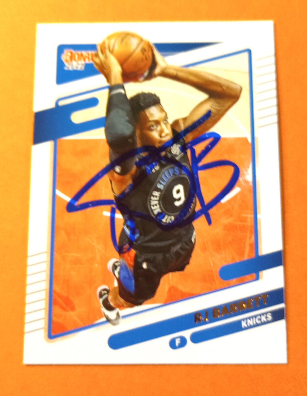 Signed RJ Barrett Autographed 2021 Panini Donruss NBA Basketball Card ...