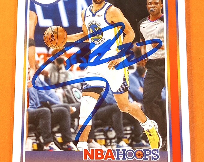 Signed Stephen Curry Autographed 2021 Panini NBA Hoops NBA Basketball ...