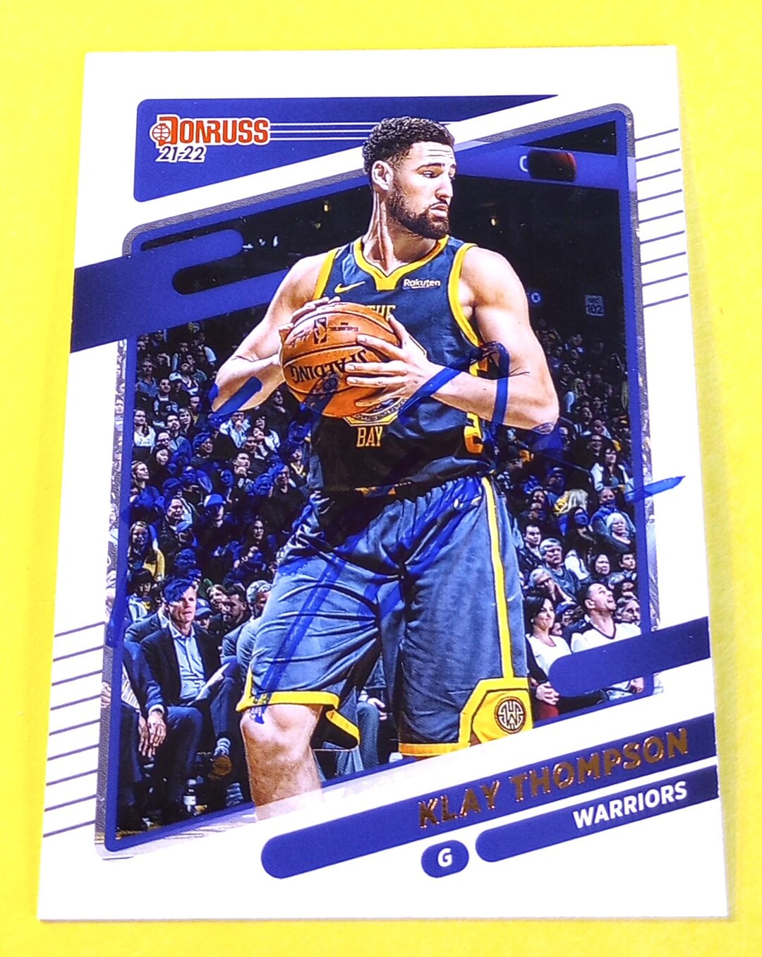 Klay Thompson Signed Autographed 2021 Panini Donruss NBA Basketball ...