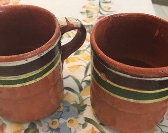 Mexican clay cups | Etsy