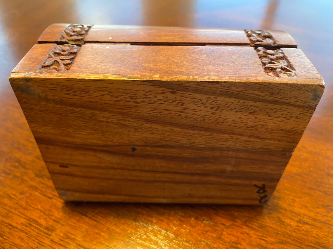Vintage Carved Wood Hump Back Box Nice - Etsy