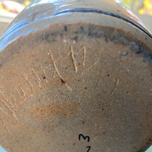 Antique Salt Glazed BEANS Pot Cedar Swamp Stoneware Co. Middleborough ...