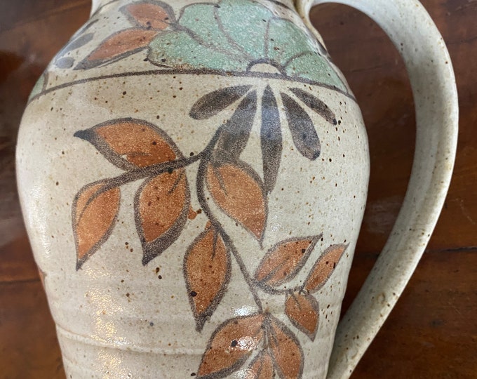 Vintage Signed Studio Pottery Stoneware Pitcher Jug - Etsy