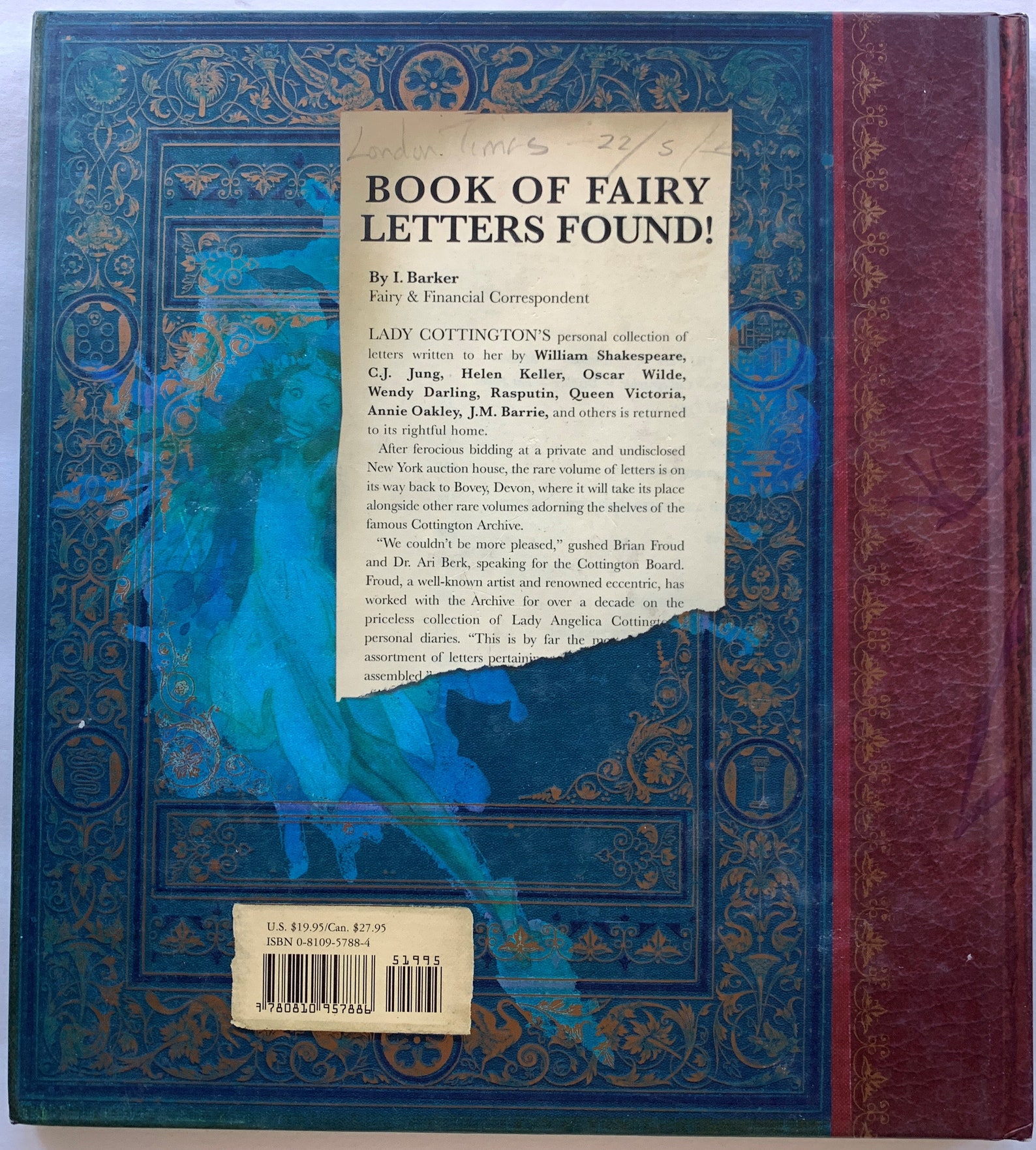 Lady Cottingtons Pressed Fairy Letters Brian Froud and Ari Berk - Etsy