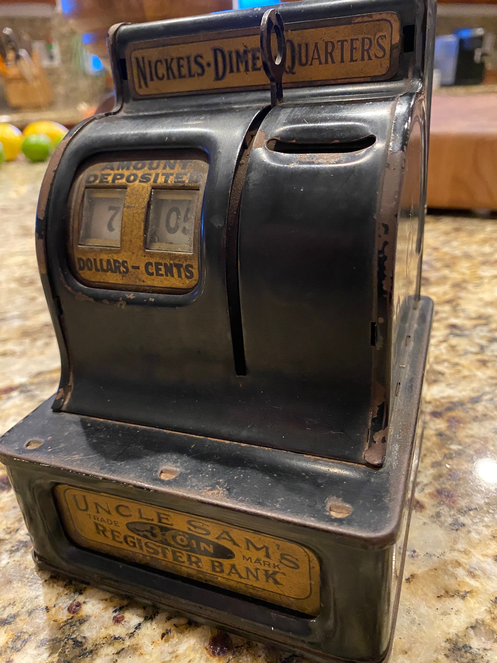 Antique 1935 Uncle Sams 3 Coin Register Bank Durable Toy & - Etsy