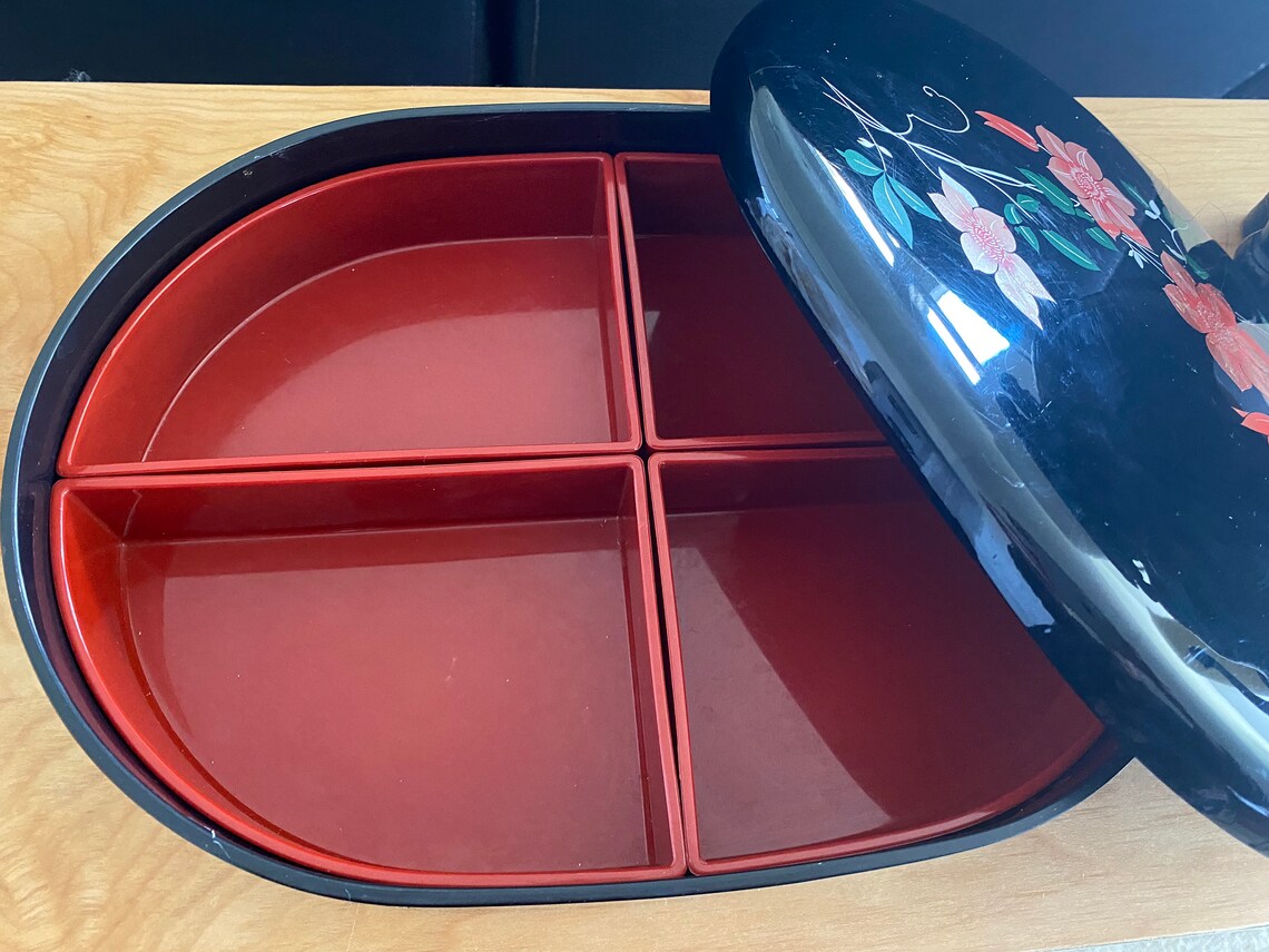 Bento Box Japan Vintage Oval 6 Piece - Etsy