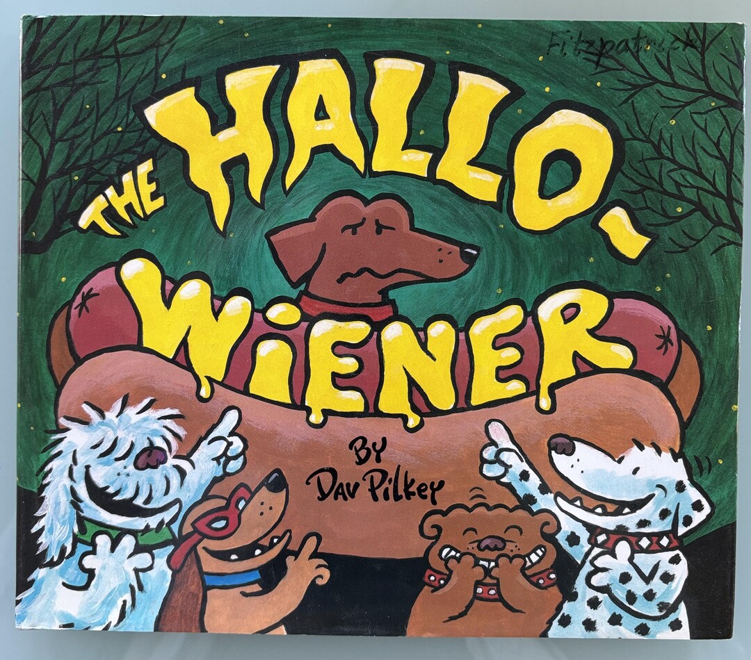 The Hallo-wiener by Dav Pilkey ** First Printing ** Halloween Book - Etsy