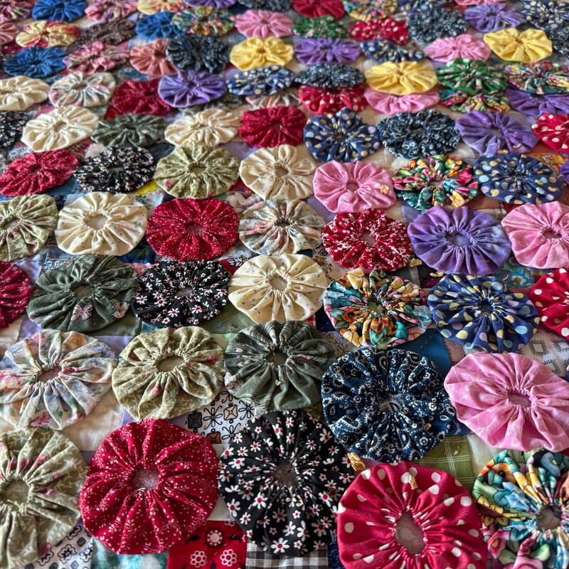 Yo Yo Quilt - Etsy