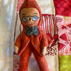 Antique Baps 1950s German Story Book Felt Dolls 5 of the Seven Dwarves ...