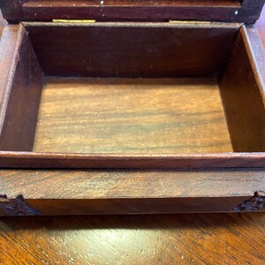 Vintage Carved Wood Hump Back Box Nice! - Etsy