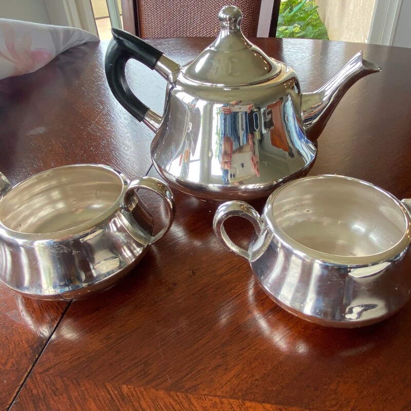 Silver Plate Tea Set - Etsy