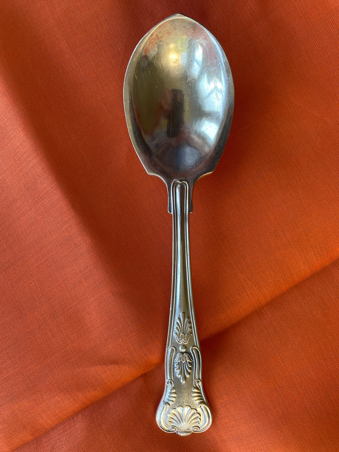 Rare Silver Plate ~ Shell Sugar Spoon ~made by REED & BARTON USN King ...