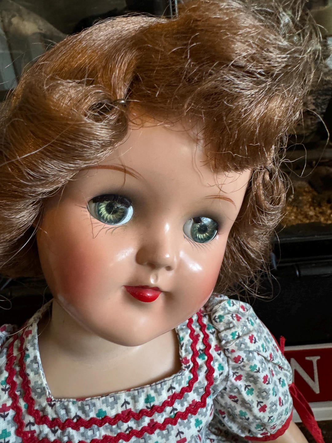 Ideal Doll P 93 Green Eyes Hair Styled With Magic Nylon Wig, Hand ...