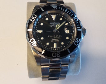 Mens Invicta Pro Diver Blue Face Watch - Etsy